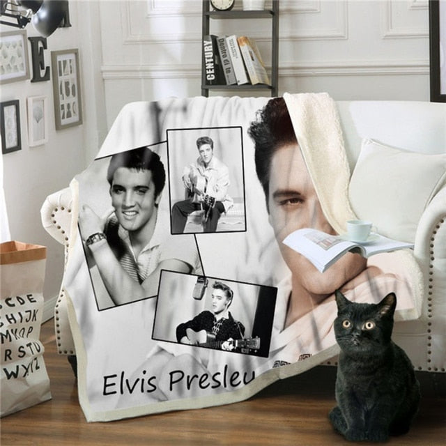 Elvis Presley 3D Fleece Throw Blanket